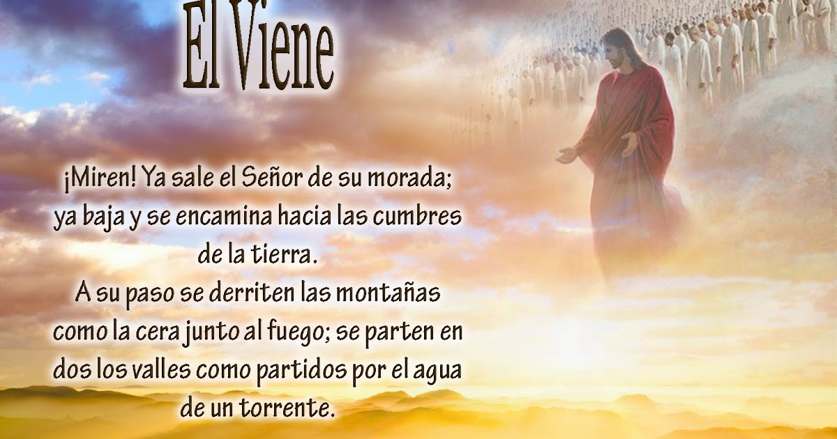 Sigo al Maestro: PREPÁRATE, PORQUE CRISTO VIENE PRONTO