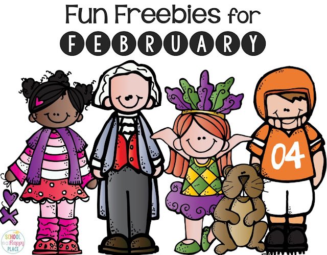 School Is a Happy Place: Five for Friday: Freebies for February