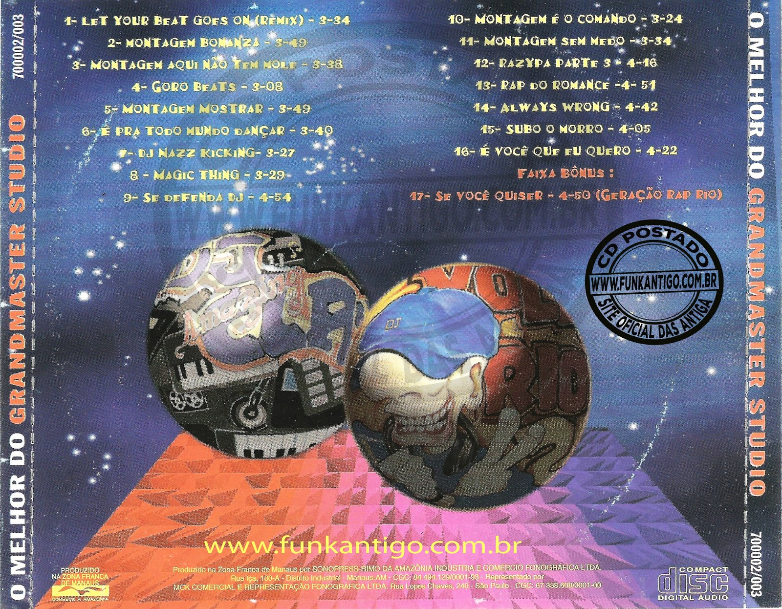 CD-Grandmaster Studio - O Melhor Do Grandmaster Studio - 1996 (Cd ...