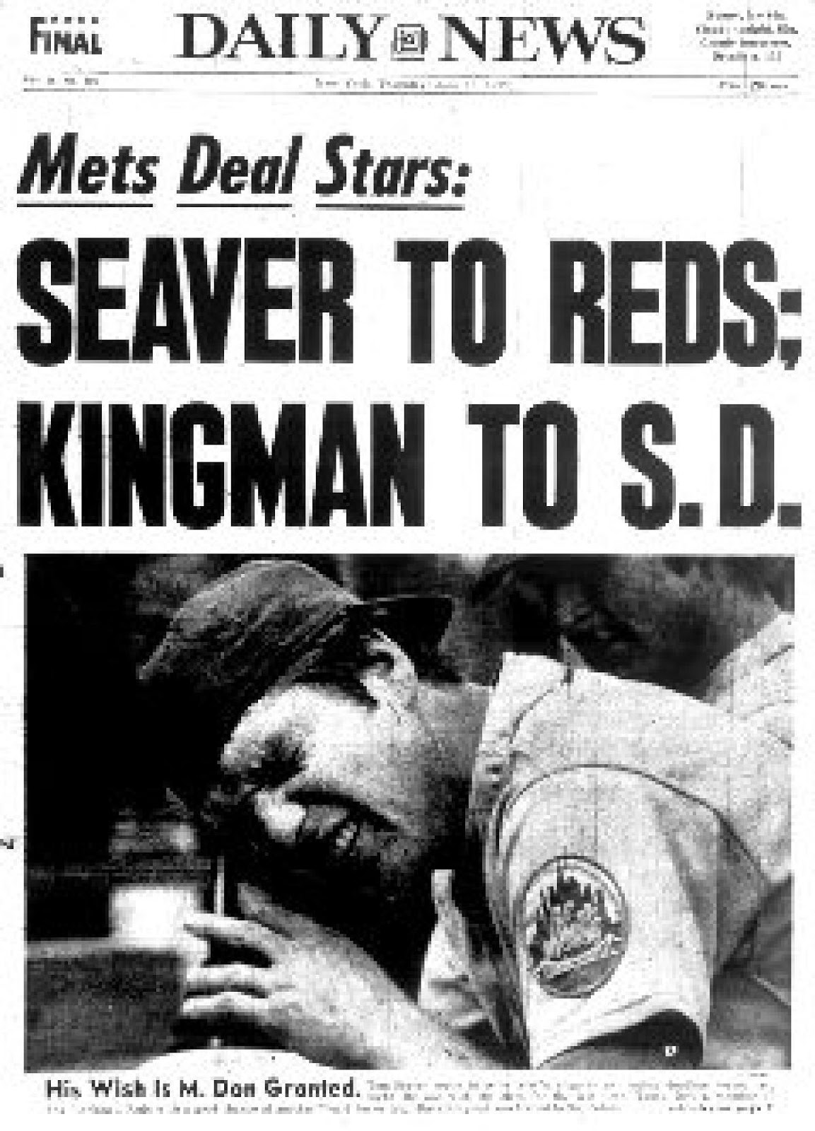 Bruce s Journal Today Is The 40th Anniversary Of The Tom Seaver Trade Bruce s Journal Today Is The 40th Anniversary Of The Tom Seaver Trade