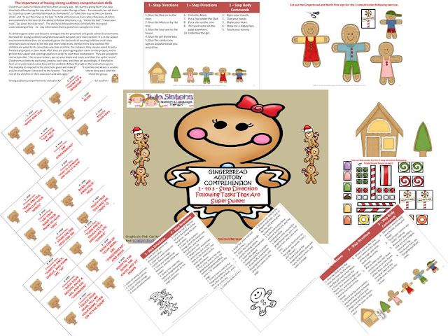 Twin Speech, Language & Literacy LLC: Gingerbread Auditory ...