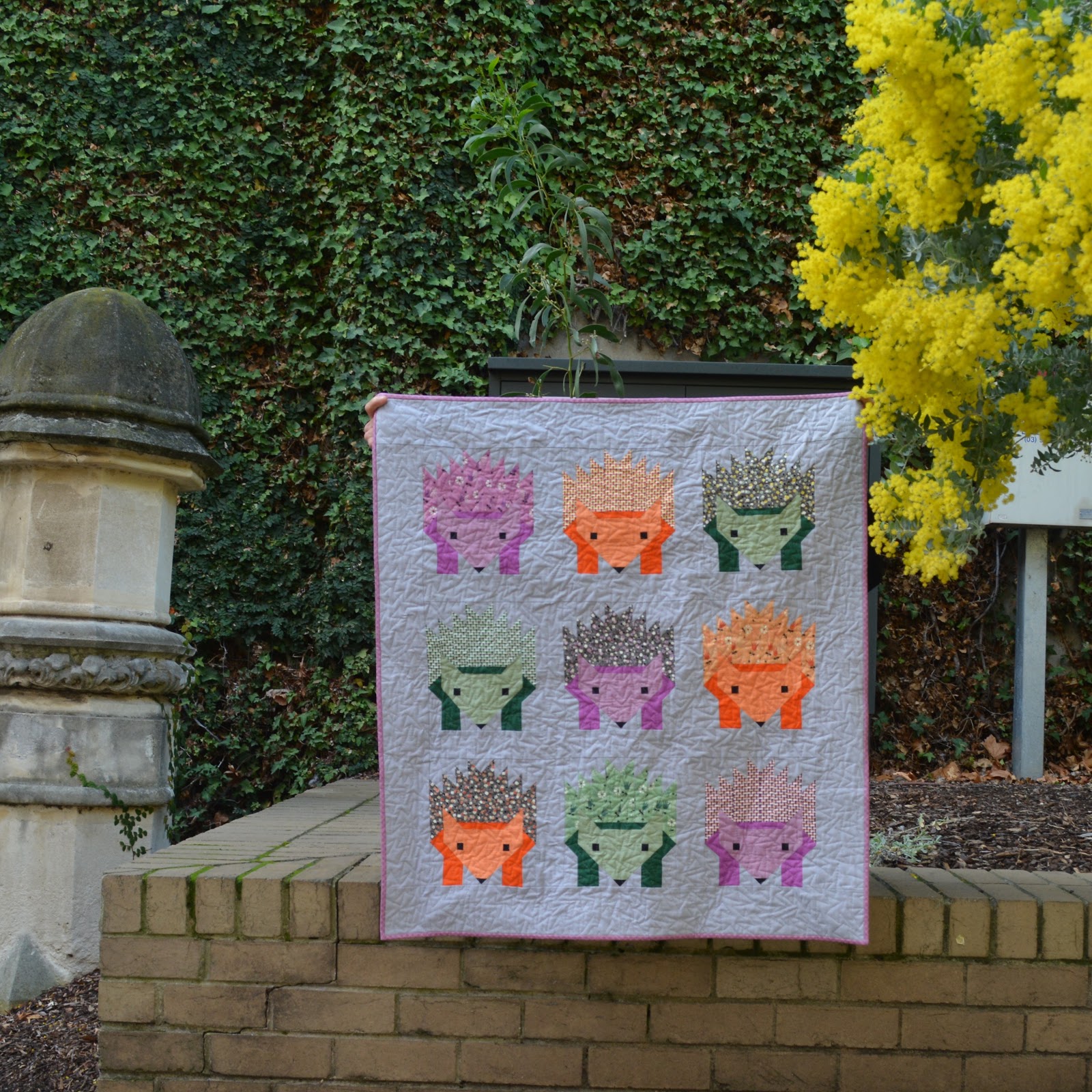 Craftaholic Kat: Hazel hedgehog quilt