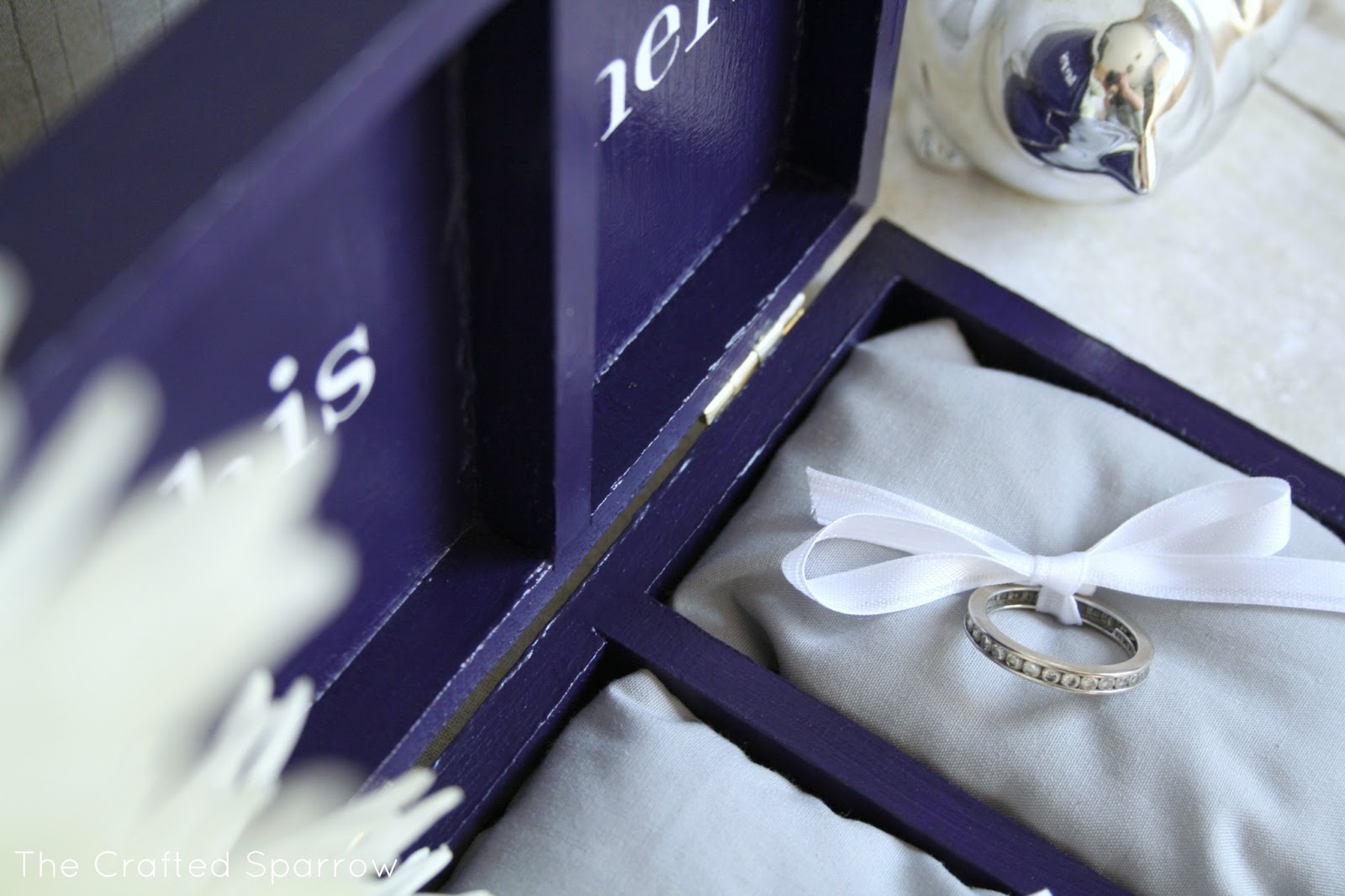 Monogrammed Ring Bearer Box - The Crafted Sparrow