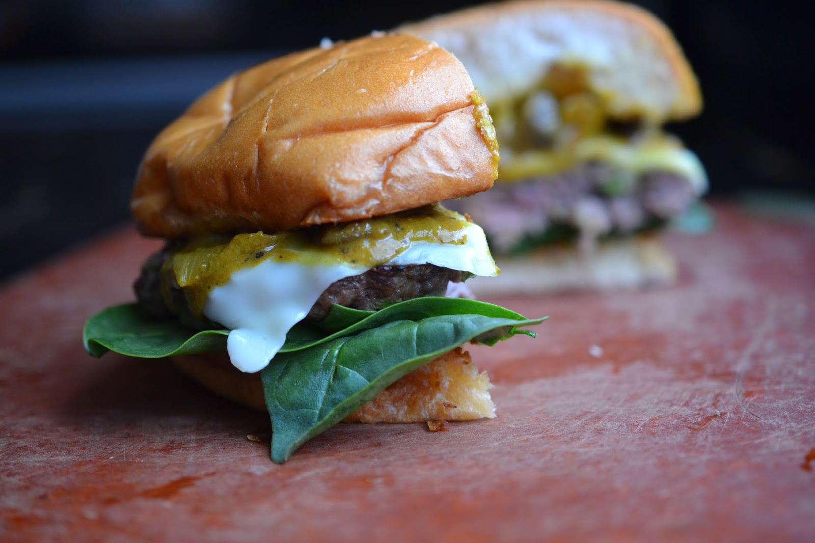 Greedy Girl : Curry Goat burger