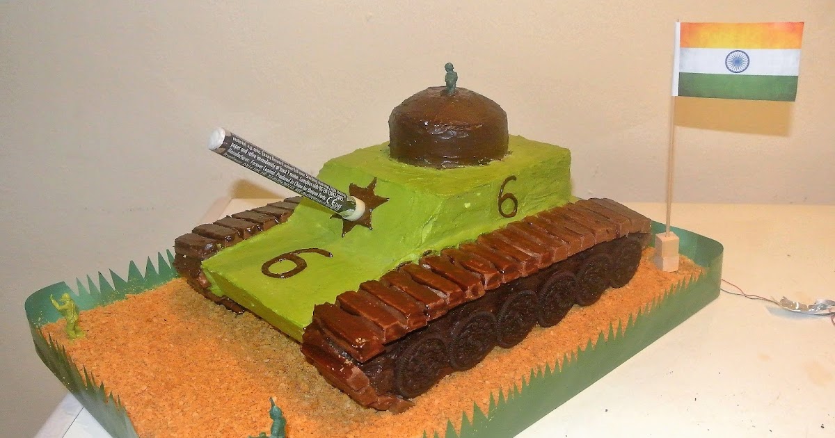 Bites & Delites: Army Tank Shaped Cake