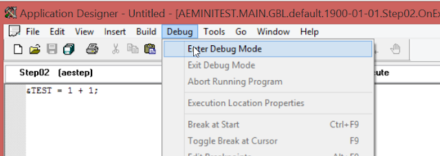 PeopleCode Debug a 2-tier Application Engine Process - PeopleCode Friday #6