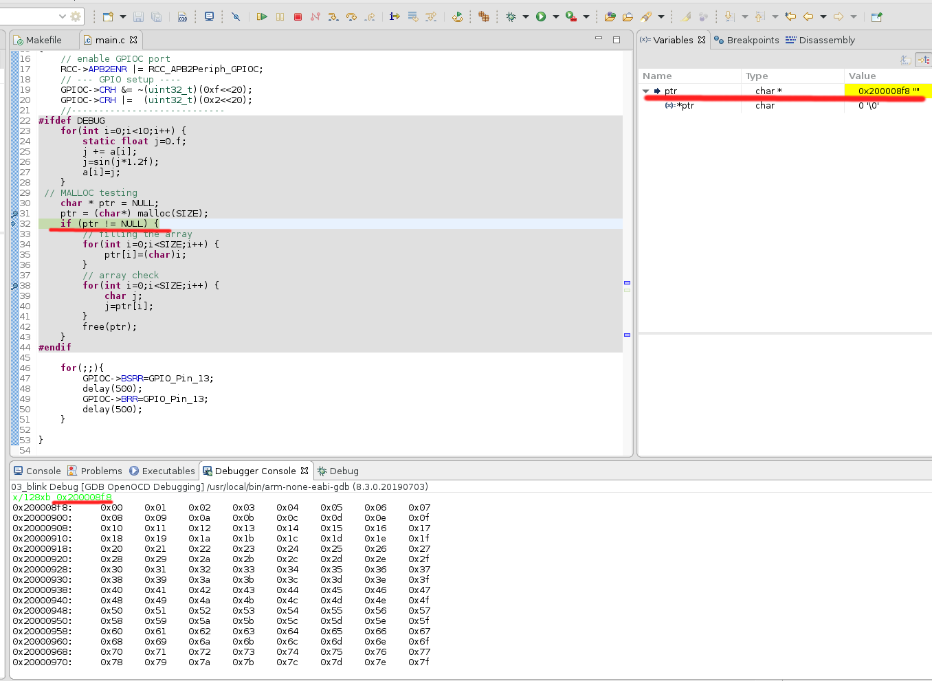 Настройка: Eclipse, SW4STM32, STM32CubeIDE и Qt Creator, для отладки проекта на STM32F103C8 ...