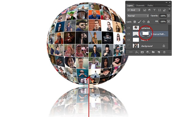 PhotoEffect: How To Create a Spherical Collage in Photoshop