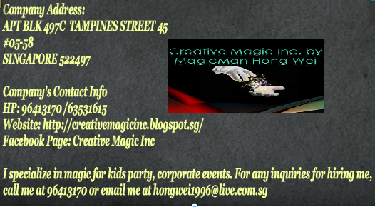 Creative Magic Inc events: Introduction to my MAGICAL MOMENTS!!!