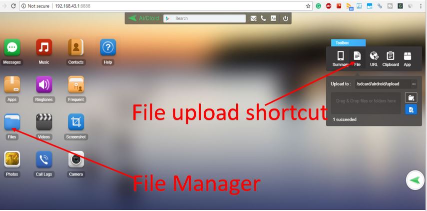 How to Remotely Control Android Smartphone From PC Using Airdroid