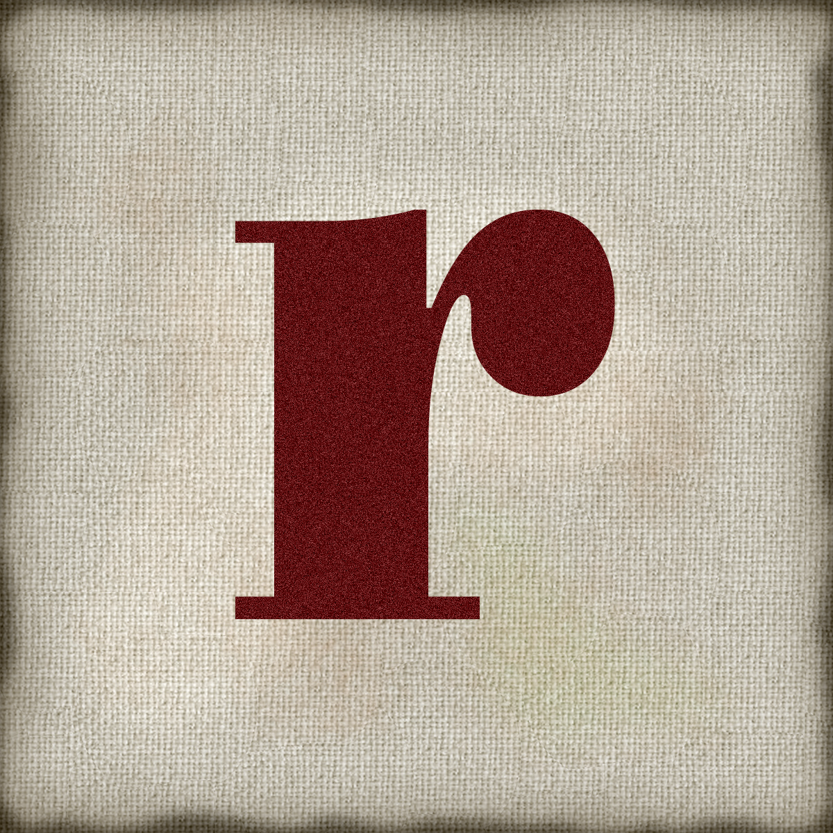 Red on Square Linen Digital Scrapbook Alphabet—Lowercase – Granny ...