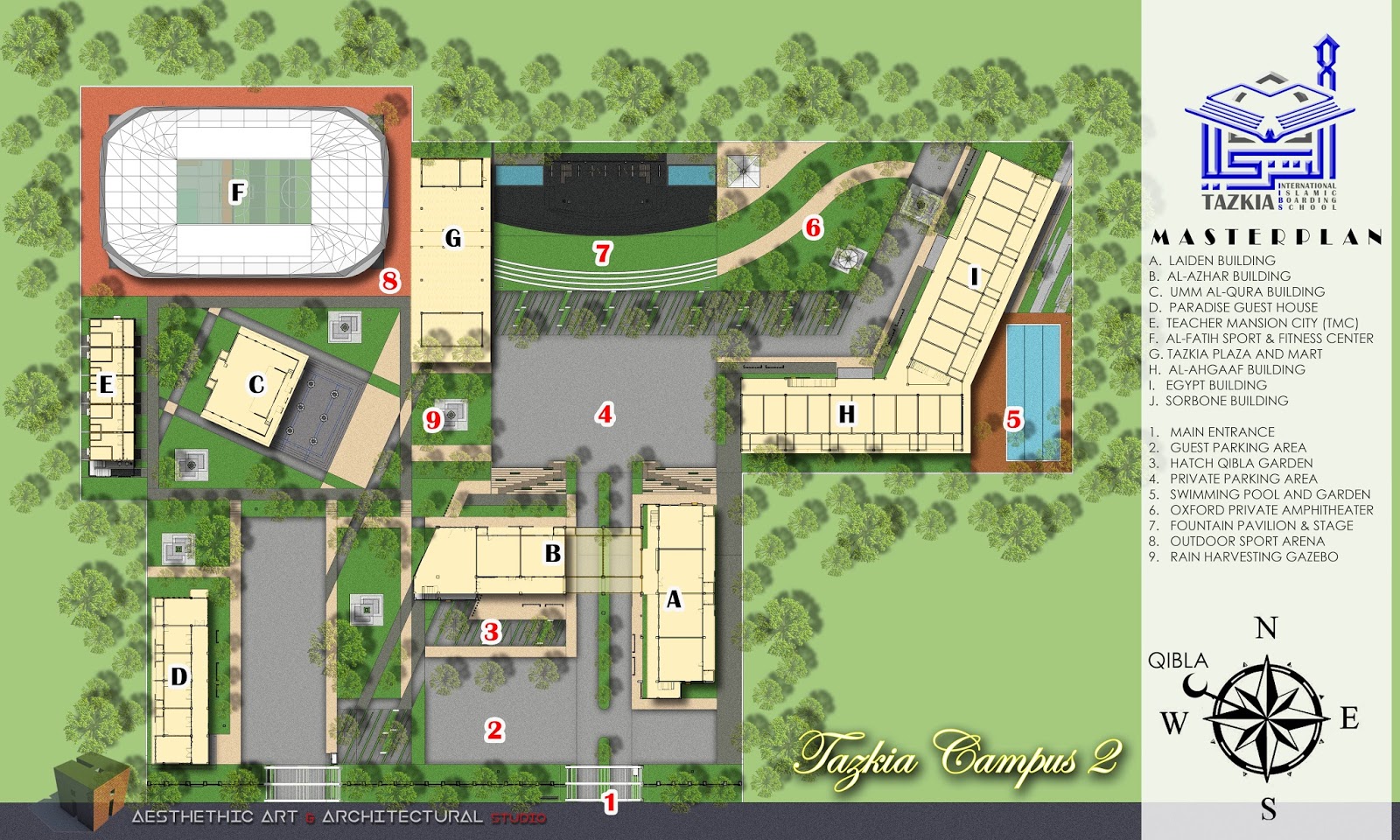 AAA studio: Tazkia IIBS Campus 2 Masterplan