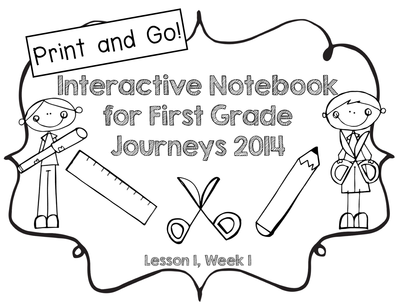 Journeys Interactive Notebooks for Lessons 1, 2, and 3! TONS of ...