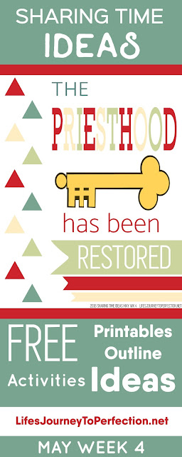 Life's Journey To Perfection: 2016 LDS Sharing Time Ideas for May Week ...