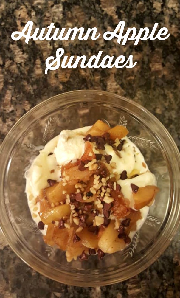 Reviews, Chews & How-Tos: Autumn Spiced Apple Sundaes #Choctoberfest