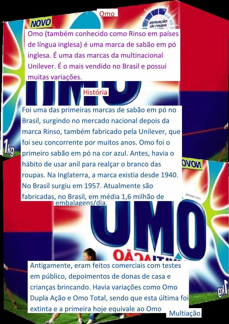 CONHEÇA A MARCA OMO