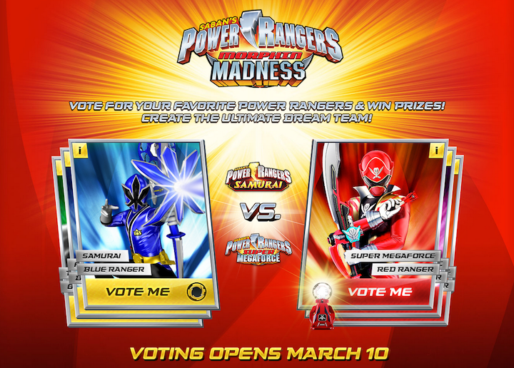 Henshin Grid: Morphin Madness : Power Rangers Voting Site