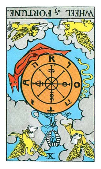 Arcano Mayor - La Rueda de la Fortuna X - Astrología, Tarot y Oráculos