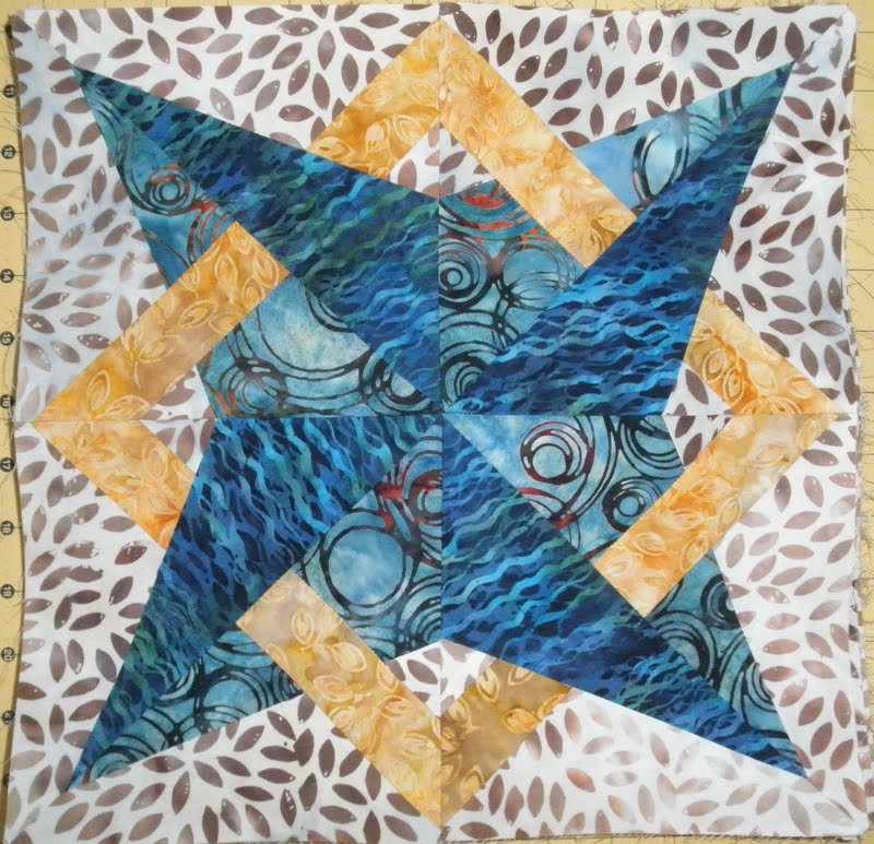 Cheryl's Teapots2Quilting: Batik Star Block Exchange