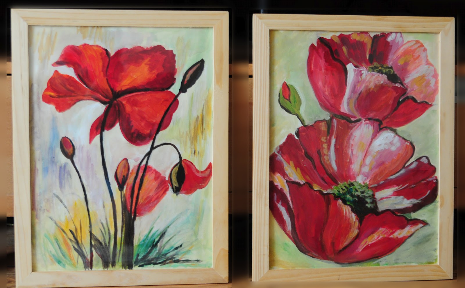 Handmade Wedding Invitations: Picturi cu flori