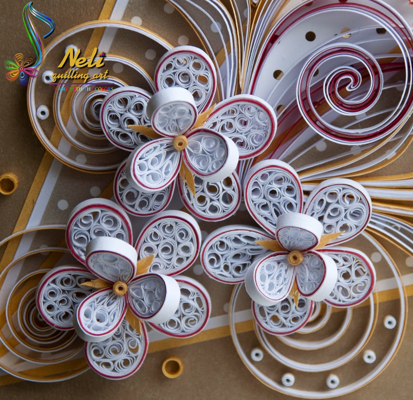 Neli Quilling Art: Quilling card