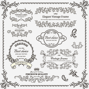 elegant vintage frame cdr vector | Corel Draw Tutorial and Free Vectors