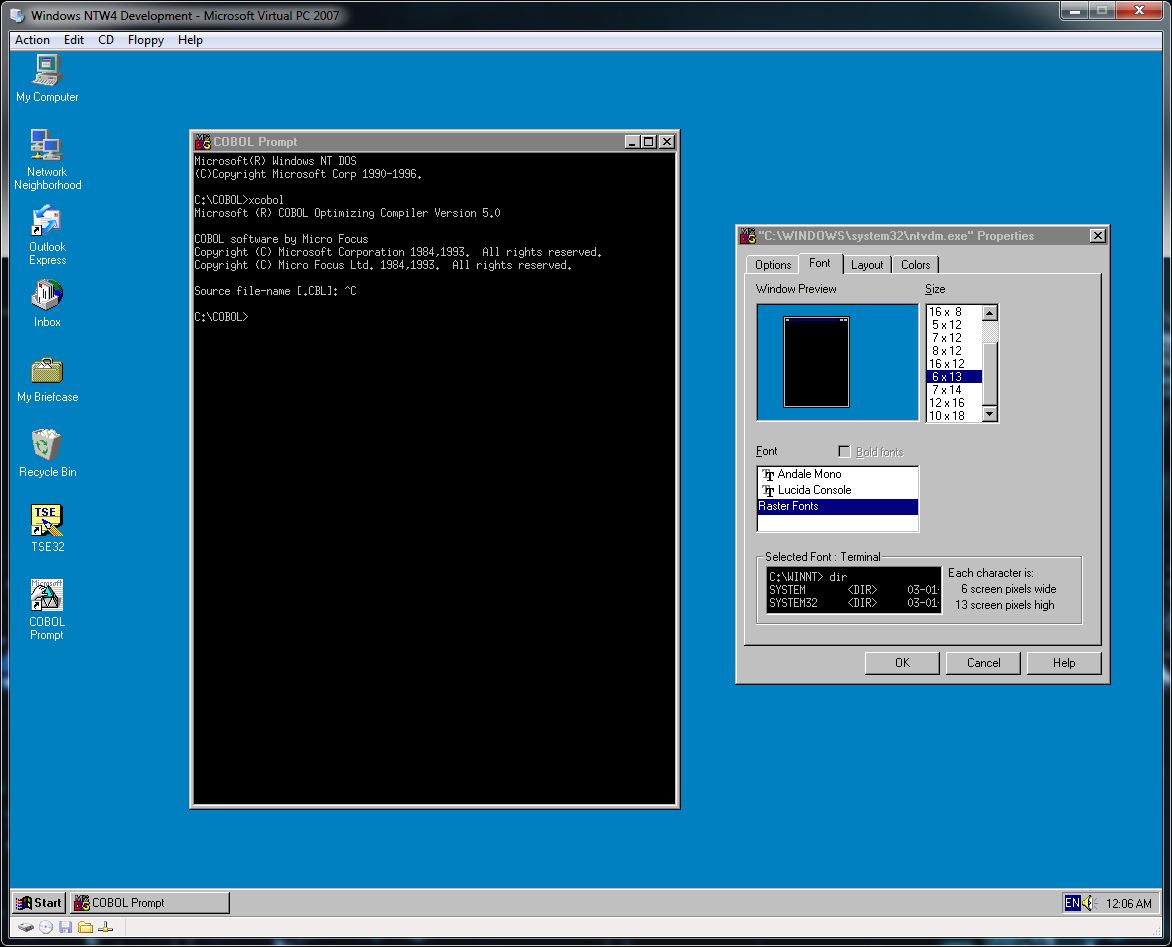 COBOL: Lab - Windows NT