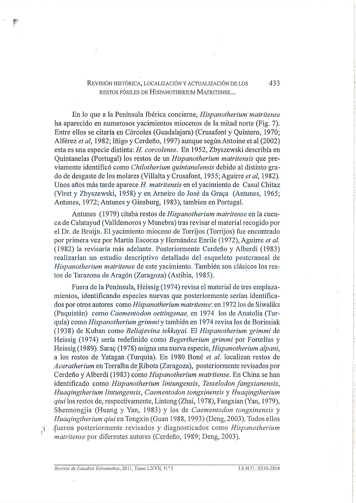 GEOLOGÍAS DE EXTREMADURA: "Revisión histórica, localización y ...