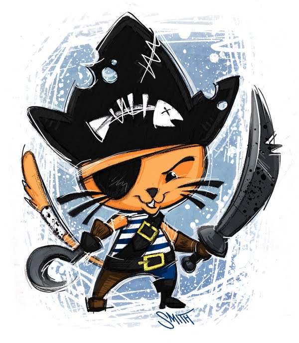 Taylor S Smith | Illustration and Sketch Journal: Pirate Cat