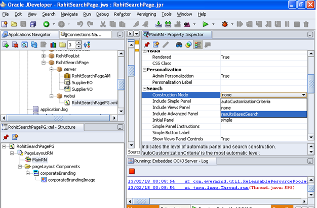 Oracle Application's Blog: Query Bean in OAF.How to Create Query Bean Search page in OAF