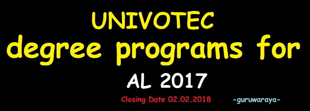 UNIVOTEC degree programs for AL 2017 - Teacher
