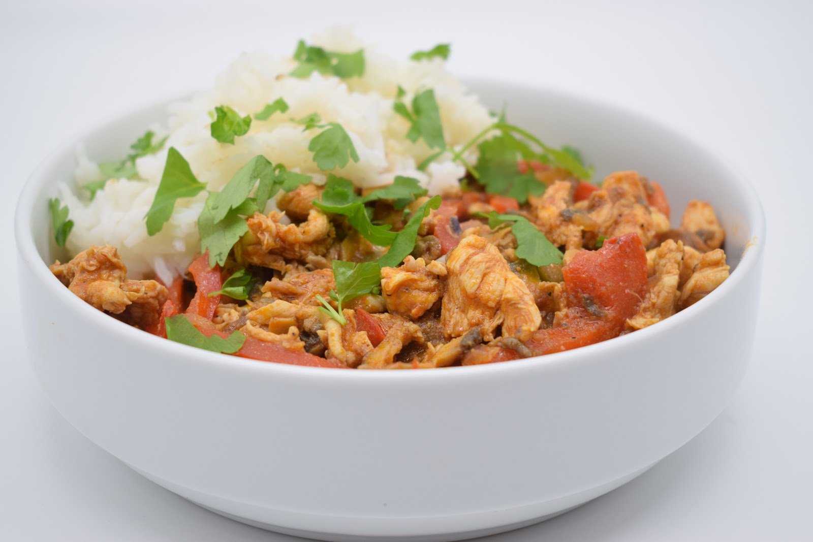 Homemade chicken gyros and rice - Zelfgemaakte kipgyros met rijst*