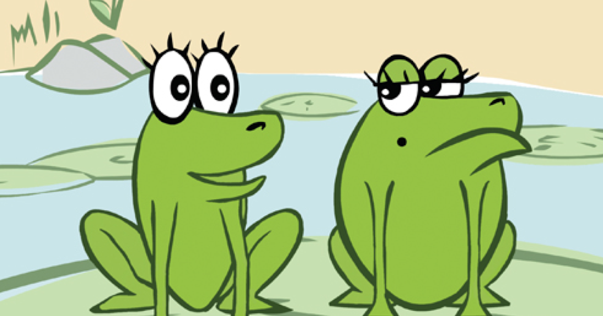 Two Frogs and The Churned Milk ~ Cute Inspirational Moral Stories for Kids