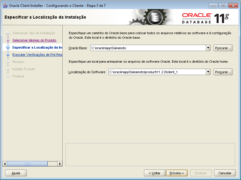 Instalando o cliente Oracle 11g R2 no Windows 7 | MyTraceLog - Registro ...