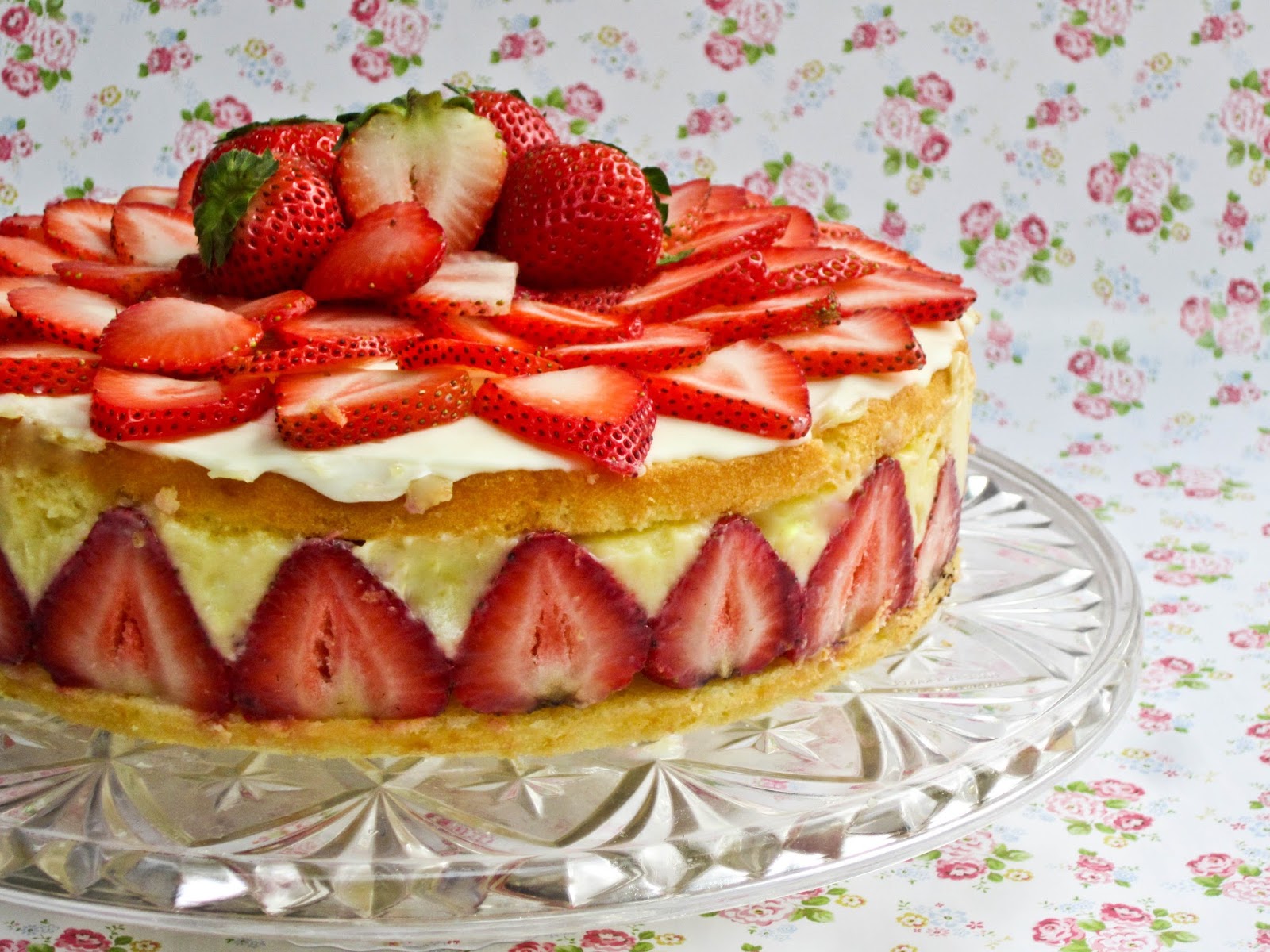 Lemon Génoise with White Chocolate Fraisier