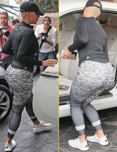Amber Rose Steps Out Without Make-up, Check Out Her Hot Body! (Photos ...