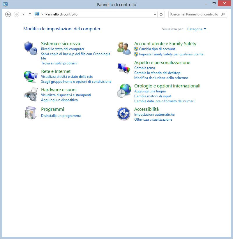 Appunti per il Gruppo Computer: Windows 8 e sicurezza di base