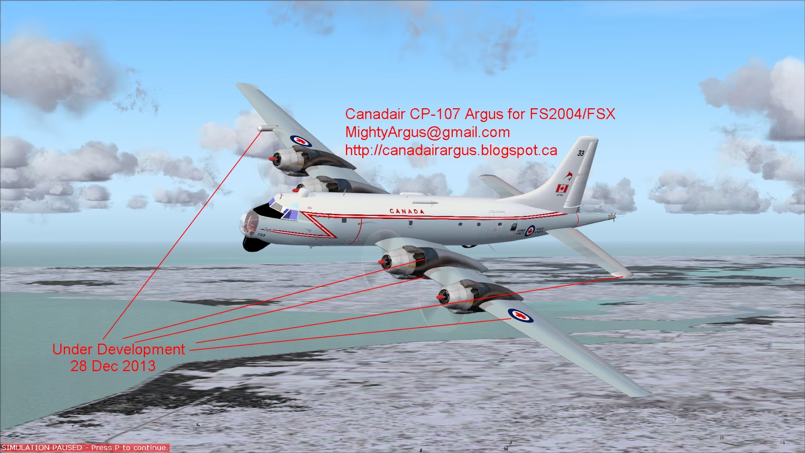 Canadair CP-107 "Argus" Maritime Patrol Aircraft