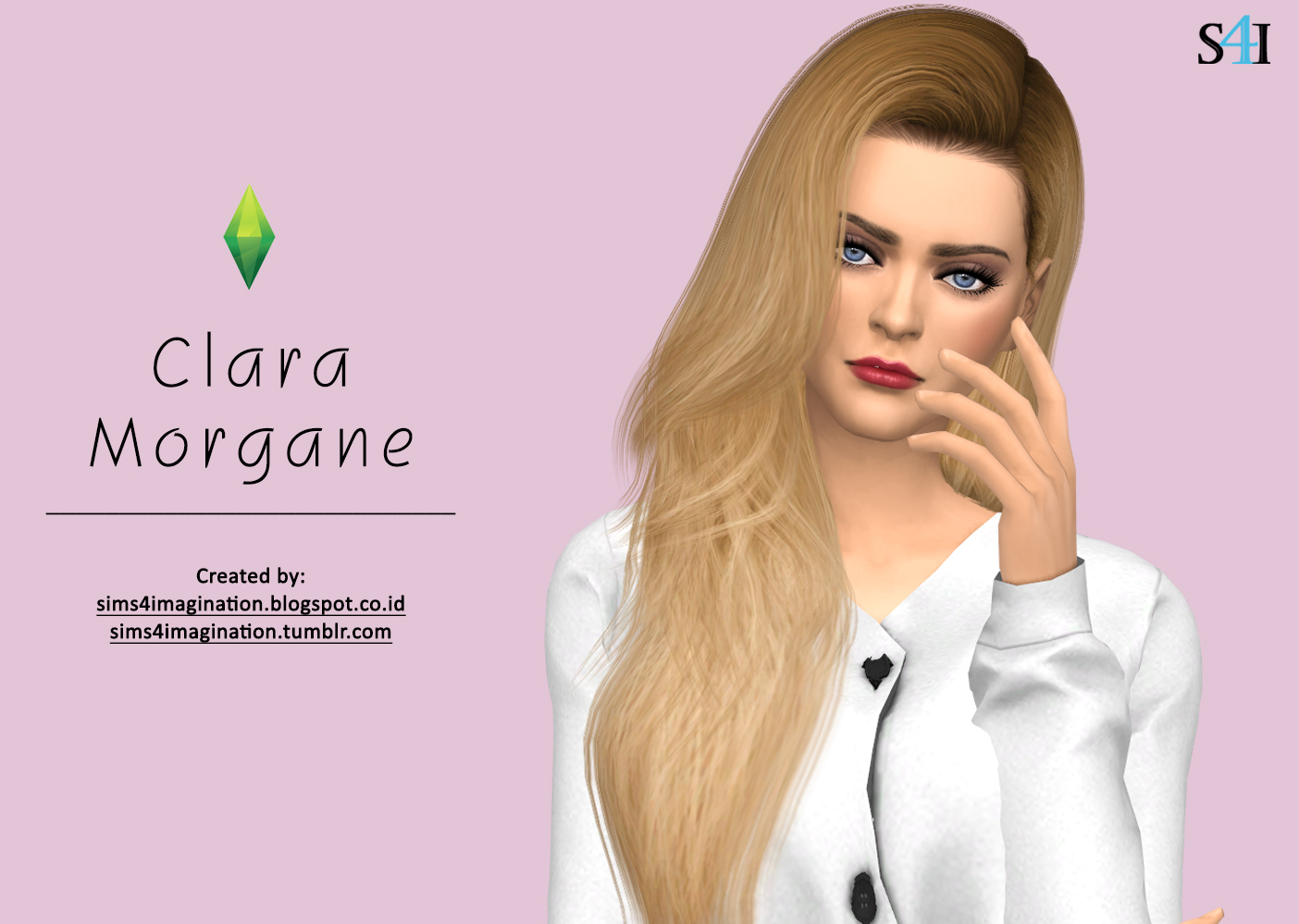 My Sims 4 CAS: Clara Morgane - Imagination Sims 4 CAS