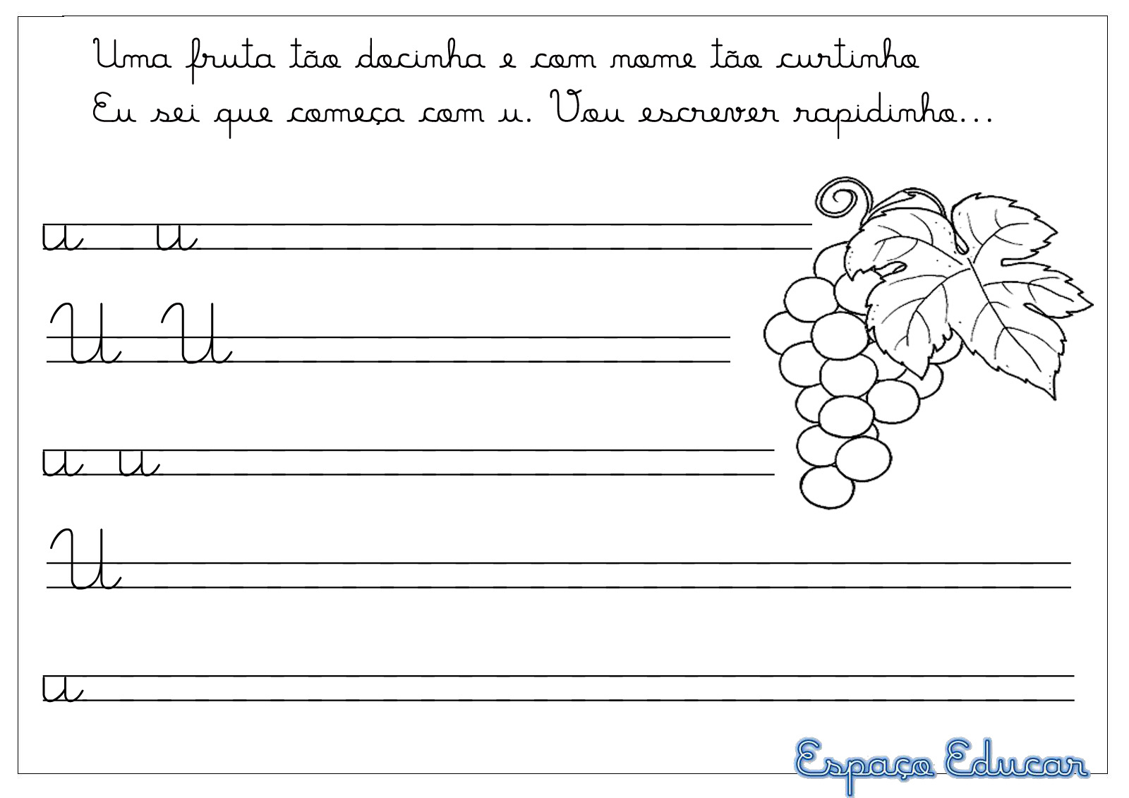 Faça bom uso do caderno de caligrafia