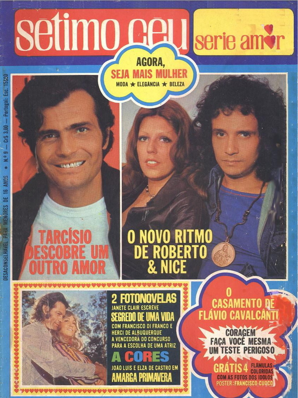 REVISTA AMIGA E NOVELAS: CAPAS DE SÉTIMO CÉU - SÉRIE AMOR - 1972/1973