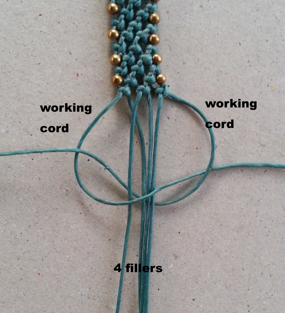 Ecocrafta Macrame : Snake knot bracelet