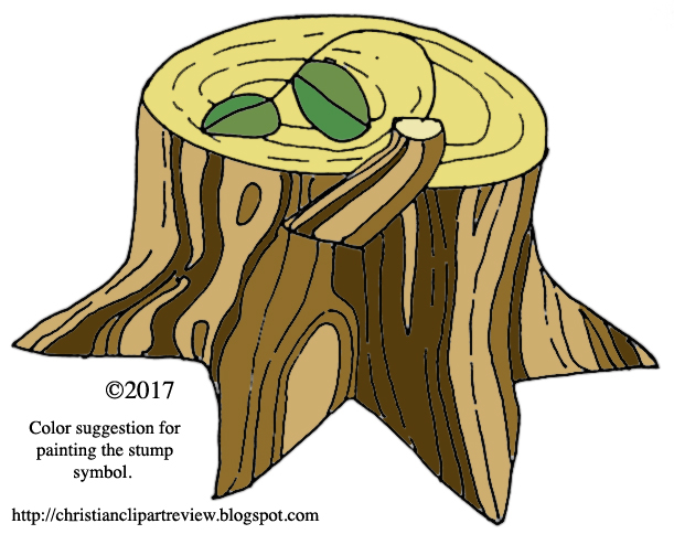 Jesse Tree Ornament - The Stump or The Root | Christian Clip Art Review