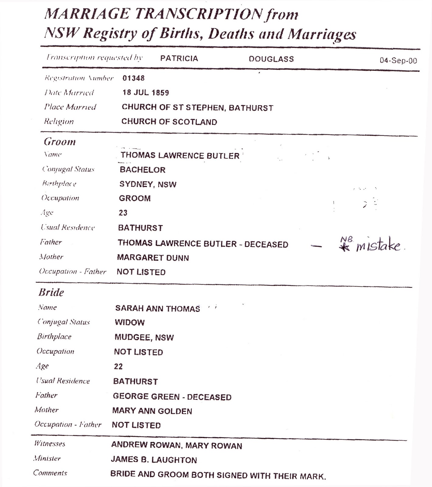 Walter Butler (c.1807-1870)- the life of a 'currency' lad born in the ...