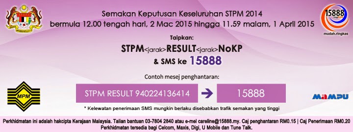 The Pervin Rao's Post: How to Check STPM Result 2014 / 2015 through SMS ...