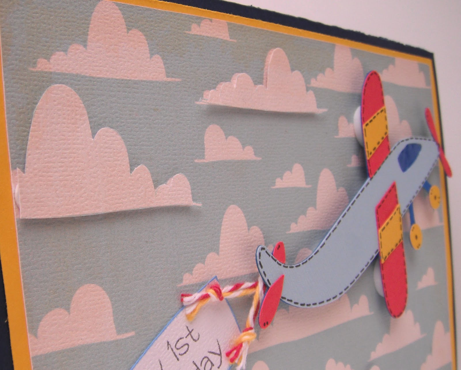 Scrapping Runner Creations: First Birthday Airplane Card