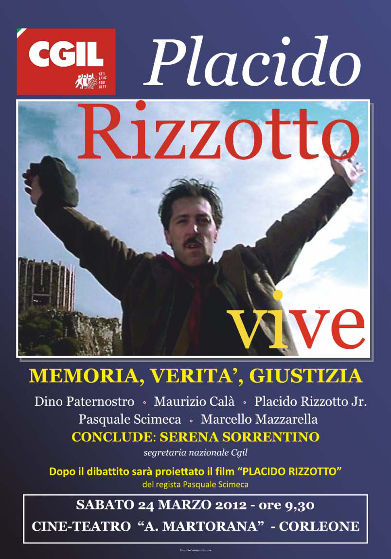 SILP CGIL Piemonte: Il 24 marzo a Corleone in ricordo di Placido Rizzotto