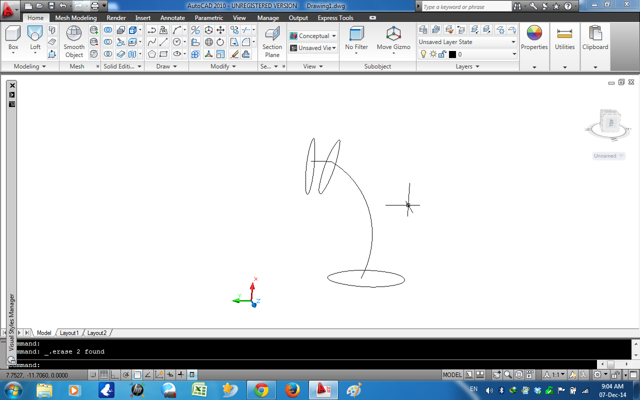 CAD designing: How to make a 3D revolver in autoCAD 2010