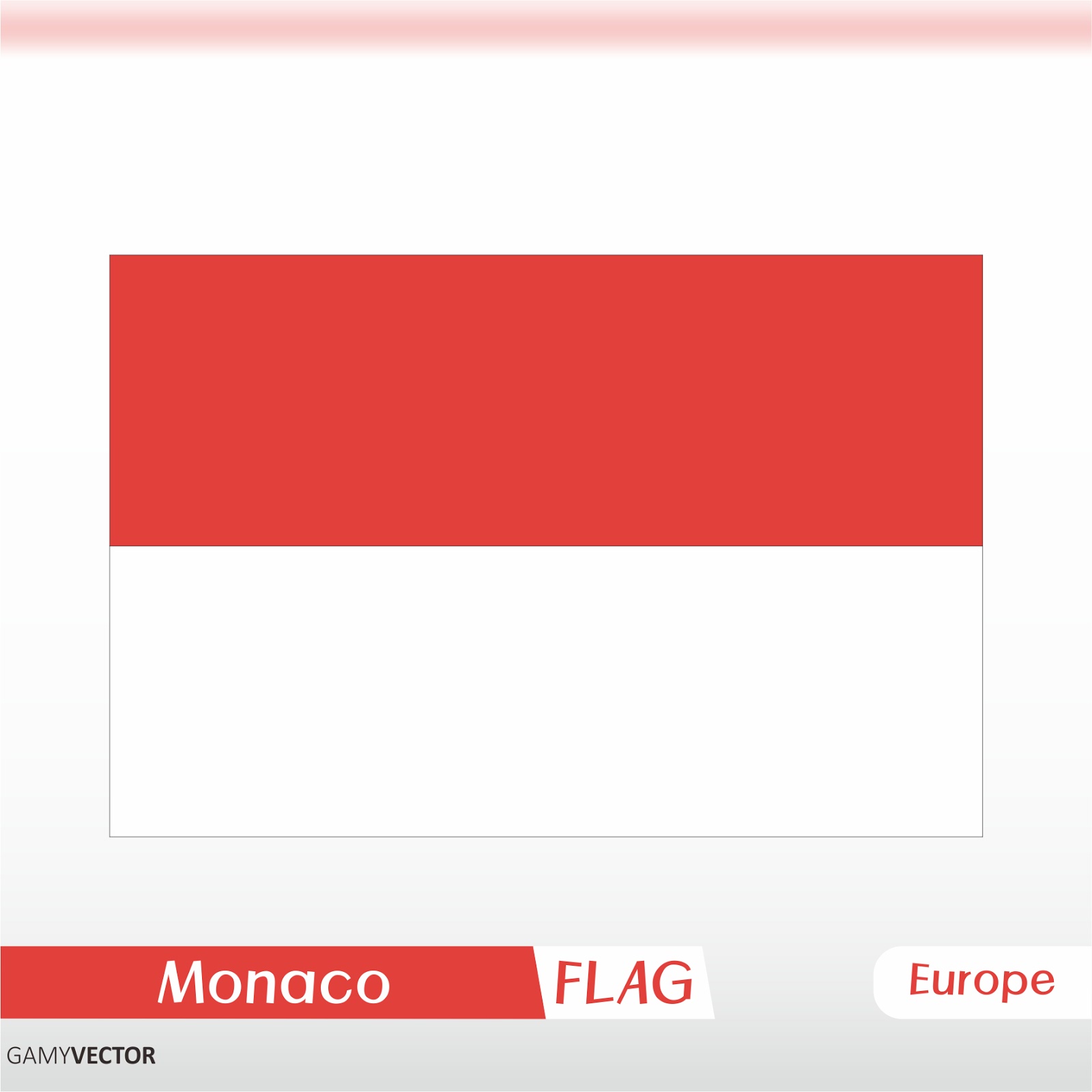 Monaco Flag Vector | GamyVector