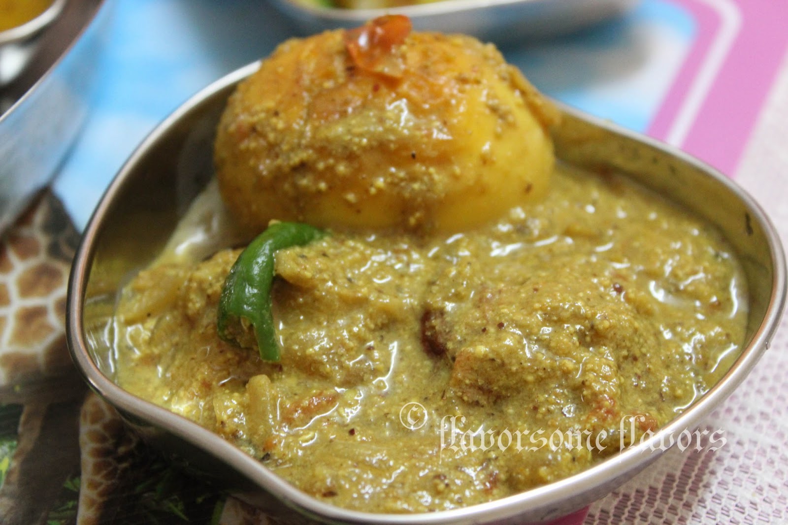 Flavorsome Flavors: Dim-Posto (Eggs in Poppy Seed Gravy)